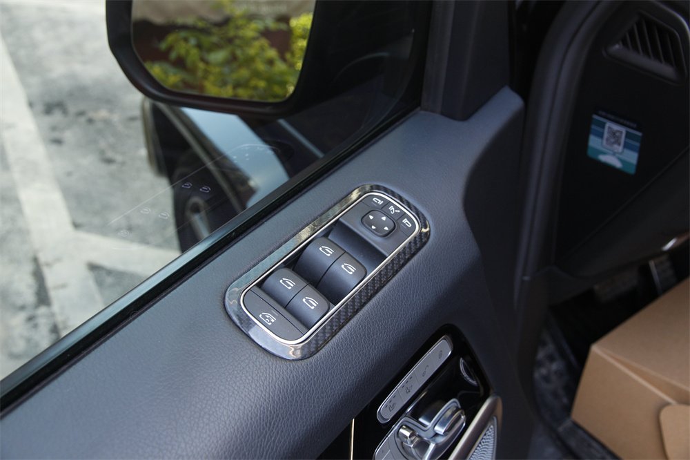 Mercedes-Benz Carbon Fiber Window Switch Cover Trim from Chinese ...