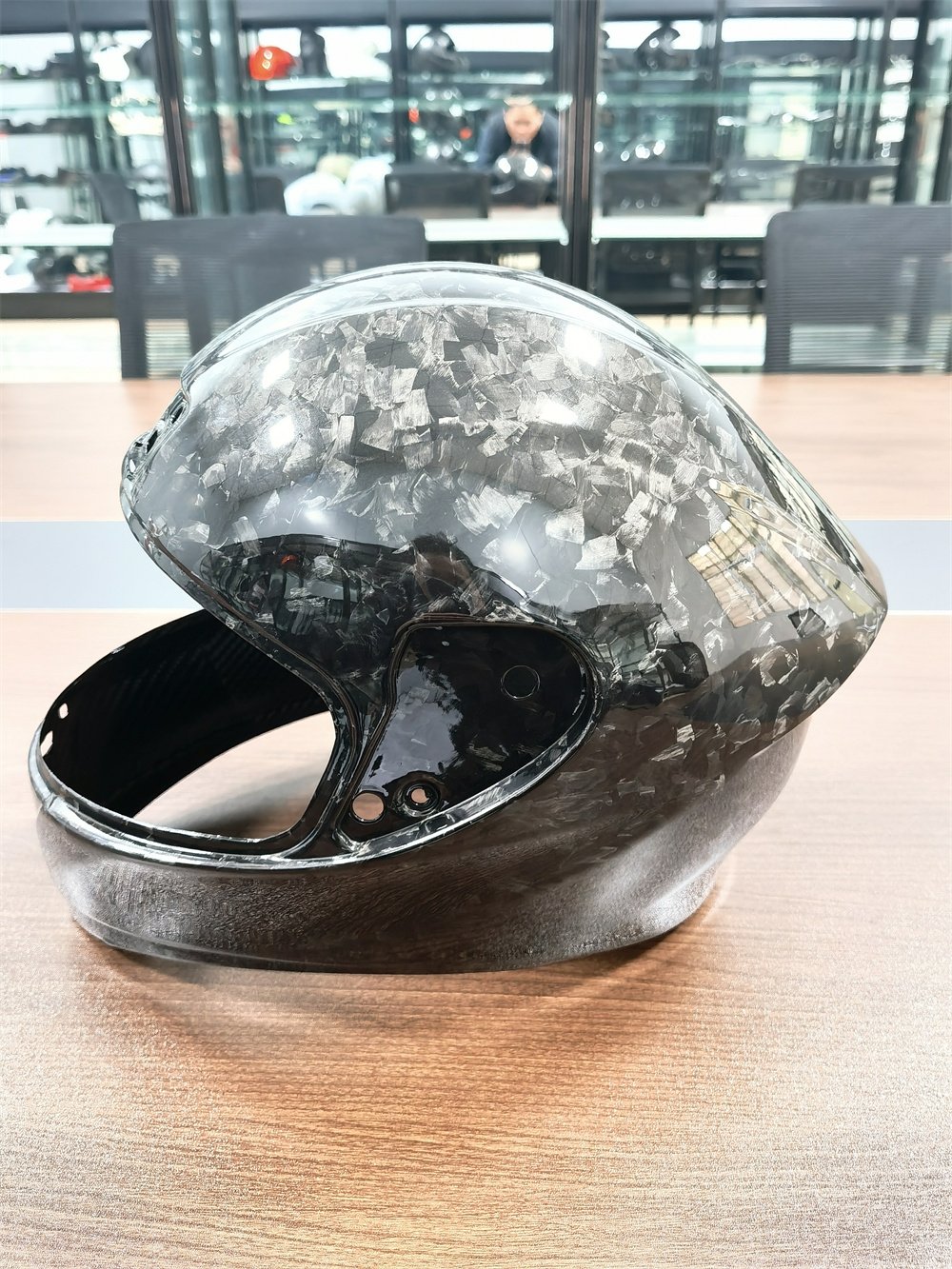 Customize Carbon Fiber Motorcycle Helmet Shell Carbon Fiber Helmet from ...